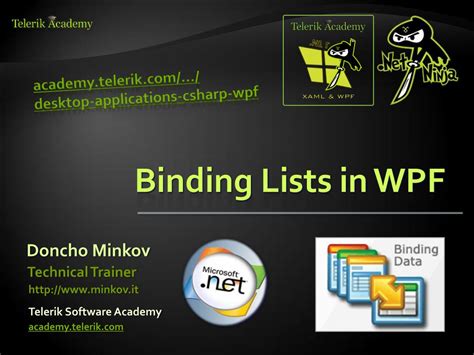 Ppt Binding Lists In Wpf Powerpoint Presentation Free Download Id