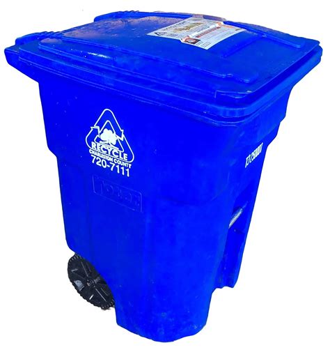 Blue Automated Recycling Bins