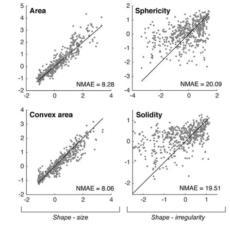 Predicted Feature Values From Lymphoma Images Normalized Y Axes