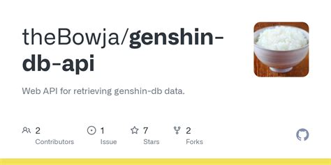 Github Thebowjagenshin Db Api Web Api For Retrieving Genshin Db Data
