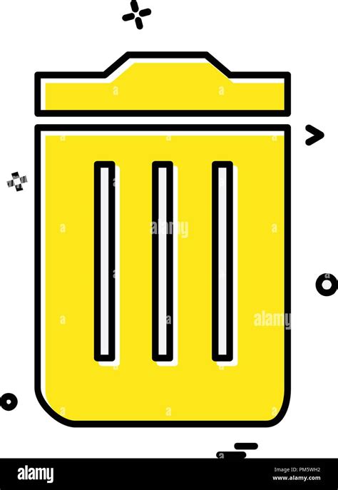 Trash Icon Design Vector Stock Vector Image Art Alamy