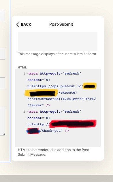 Fire Pushcut Webhook Via My Company Website When A Customer Uses The Contact Form Is This