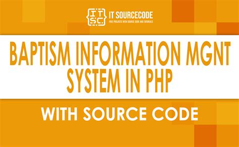 Baptism Information Management System In Php
