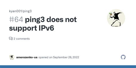 Ping3 Does Not Support Ipv6 · Issue 64 · Kyan001ping3 · Github