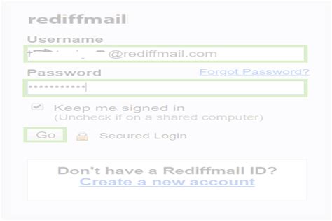 Rediffmail Login Glycos Media