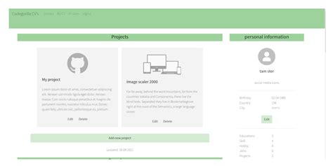Github Tvkvds Bootcamp Cg Framework Crud Site To Share Your Cv