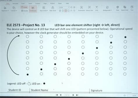 solved ele 2573 project no 13 led bar one element shifter