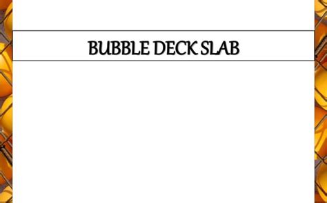 Bubble Deck Slab Pptx