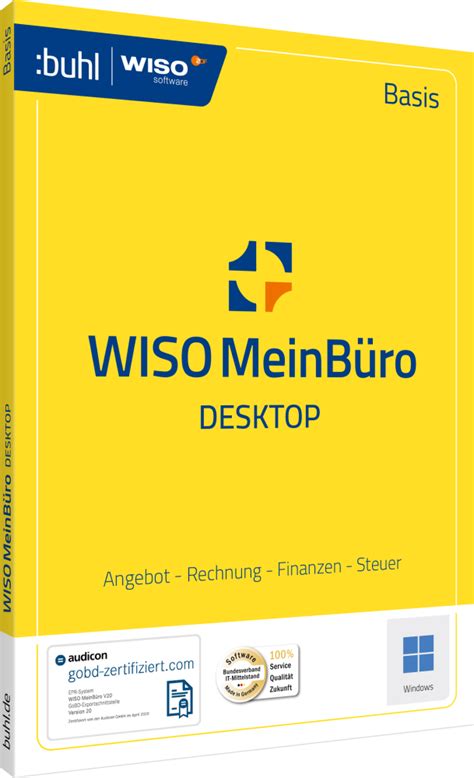 Wiso Mein B Ro Desktop Basic Effiziente B Roorganisation Produktmerkmale