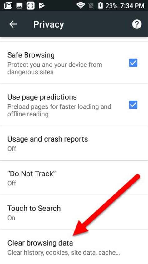 Clear Cache And Cookies Android App Drfopt