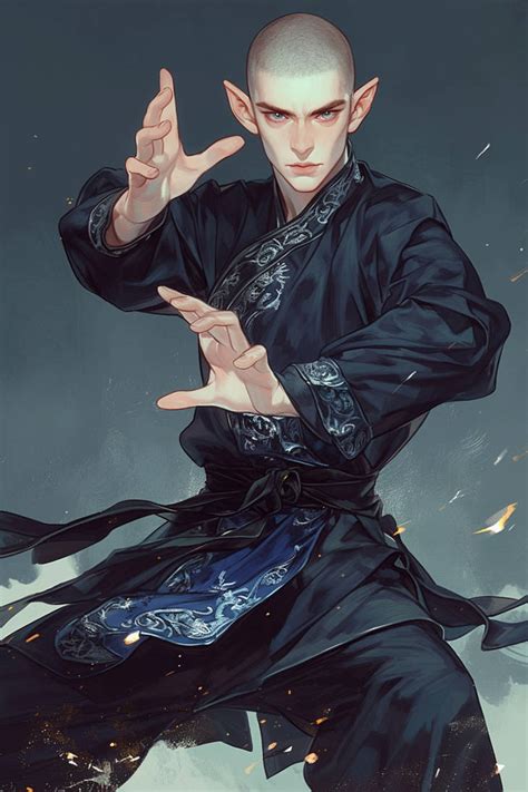 Lightelven Monk By Elikal On Deviantart