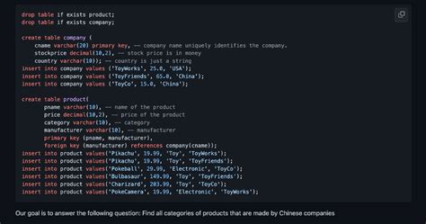 Solved Drop Table If Exists Product Drop Table If Exists Chegg Com
