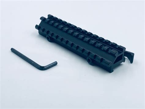 Precision Dynamic Optic Riser Mount W Side Mount Blackblitz Airsoft