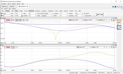 waveform generator and impedance analyzer suggestions test and