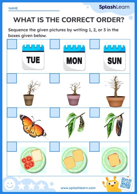 Whats The Correct Order Worksheet