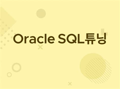 Sqlpdap 보유 Oracle Sql 튜닝전문가 크몽 Sqlpdap 보유 Oracle Sql 튜닝전문가 크몽