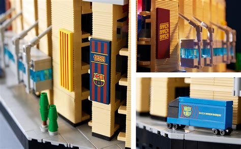 LEGO Camp NOU – FC Barcelona 10284 Building Kit; Build a Displayable ...