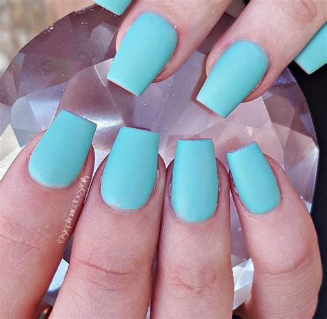 Matte Blue Blue Nail Designs Nails Blue Nails