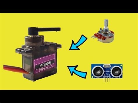 The Simple Tech Projects How To Control Servo Motor With Potentiometer And Ultrasonic Sensor HC