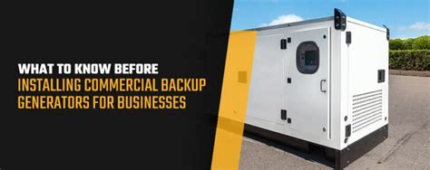 A Guide To Backup Generator Installation For Businesses