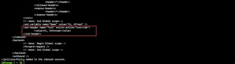 Xml How To Amend Policy Associated With Azure Apim Apis Or Operations