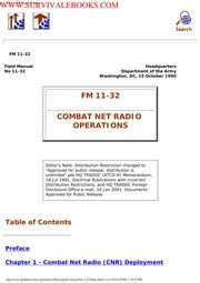 1990 US Army Combat Net Radio Operations 128p Free Download Borrow And Streaming Internet