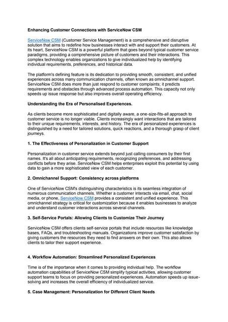 servicenow itsm and its best practices pdf