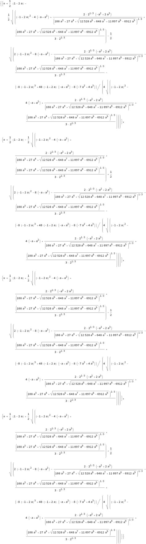 equation solving finding the roots of a quartic mathematica stack