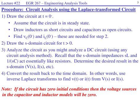 PPT Application Of Laplace Transforms Circuit Analysis PowerPoint