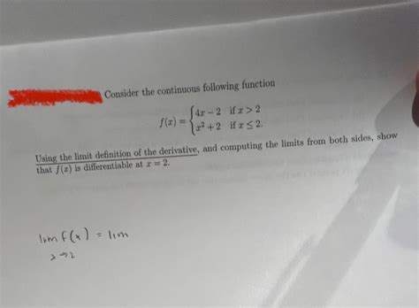 Solved Consider The Continuous Following Chegg