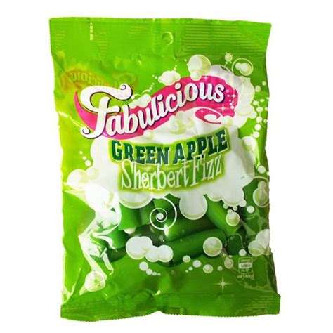 Rjs Green Apple Sherbert Fizz Candy Shopnz