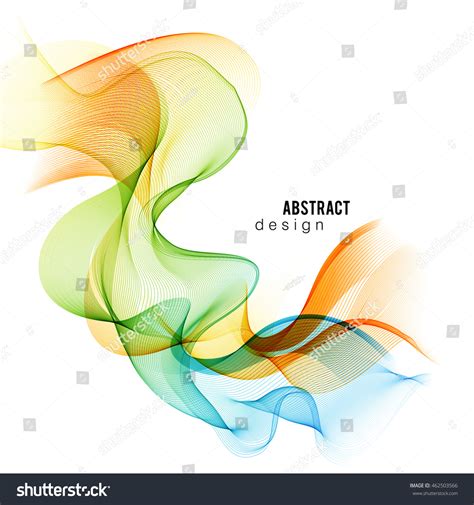 Colorful Vector Wavy Lines Abstract Background Stock Vector Royalty Free 462503566 Shutterstock