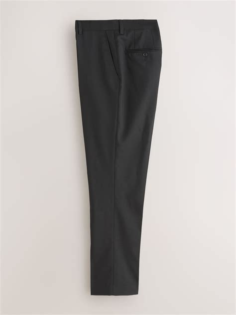 Buy Black Slim Fit Signature Nova Fides 100 Italian Wool Suit Trousers