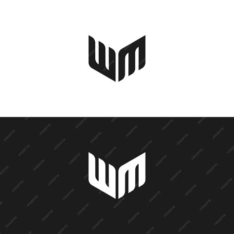 Premium Vector | Wm logo vector