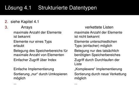 Ppt Lösung 4 1 Strukturierte Datentypen Powerpoint Presentation Free Download Id 4071526