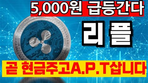 리플 5000원 급등갑니다 그러나 한가지는 반드시 확인하셔야 합니다 이걸로 곧 현금주고 Apt삽니다 리플 Xrp 리플xrp 리플전망 리플단타 리플항소