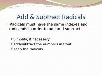Operations With Binomial Radical Expressios By The World Of Algebra