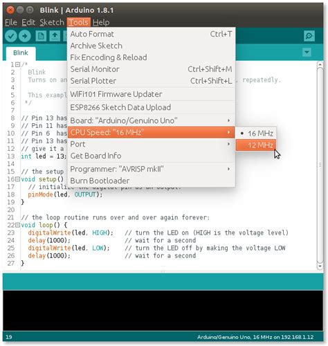 Compiling Optiboot Atmega328p At Custom Frequency