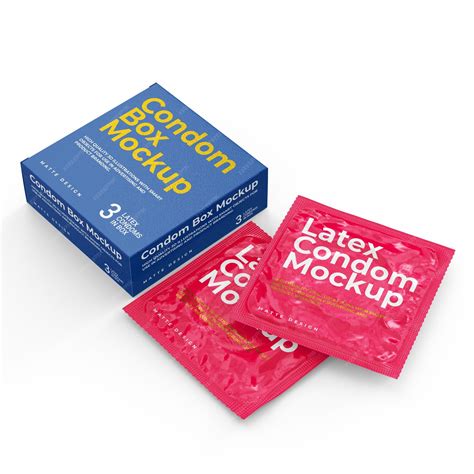 Premium Psd Latex Condom Box Mockup
