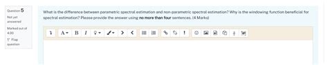 solved what is the difference between parametric spectral