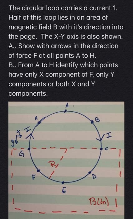 Solved The Circular Loop Carries A Current Half Of This Chegg Com