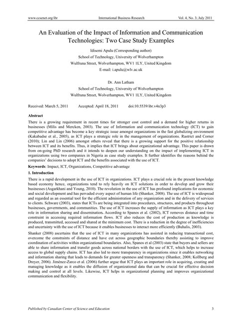 Information And Communication Technology Evaluation Magazinesvsa