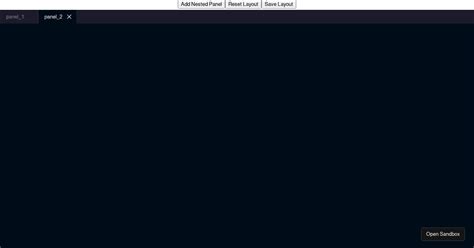 Save State With Nested Dock Codesandbox
