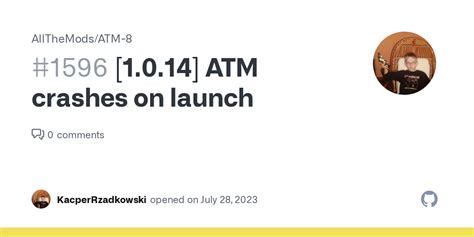 1014 Atm Crashes On Launch · Issue 1596 · Allthemodsatm 8 · Github