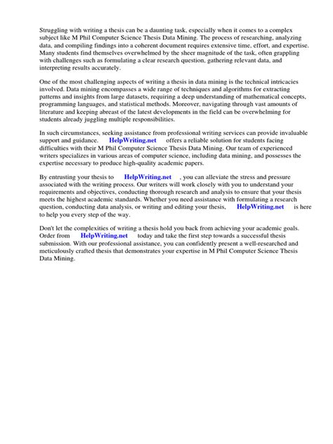 M Phil Computer Science Thesis Data Mining Pdf Computer Network