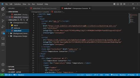 Harish A On Linkedin Task1 Temperatureconverter Webdeveloper