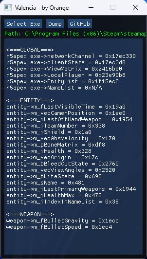 GitHub Orange Cpp Valencia Cross Platform Program To Dump Offsets