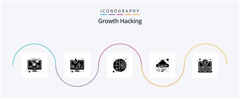 Hacking Glyph 5 Icon Pack Including Digital Cloud Storage Binary