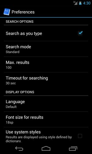 Android DictionaryForMIDs A Free Multi Language Dictionary For Cell Phones And PDAs