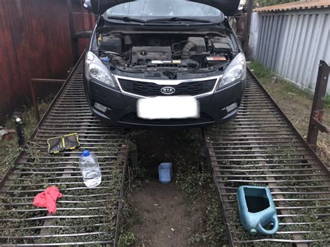 #60 Замена антифриза — KIA Ceed (1G), 1,6 л, 2010 года | плановое ТО ...